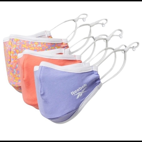 Reebok | Accessories | Reebok Set Of 3 Face Masks | Poshmark